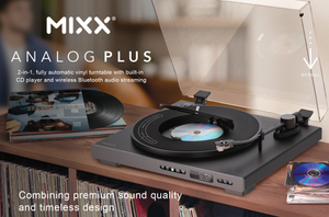 Analog Plus 2 in 1 Vinyl and CD Player – Mixx Audio
