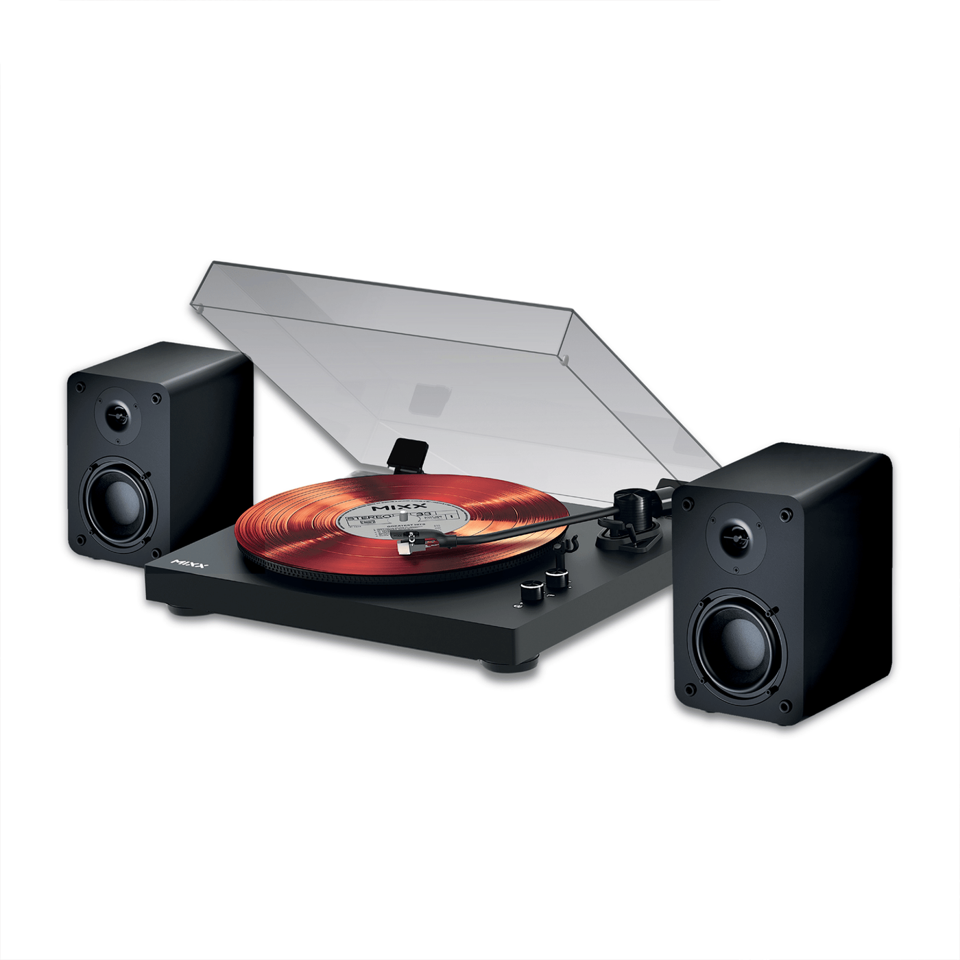 Mixx Analog System 5 Vinyl Record Player + Speakers