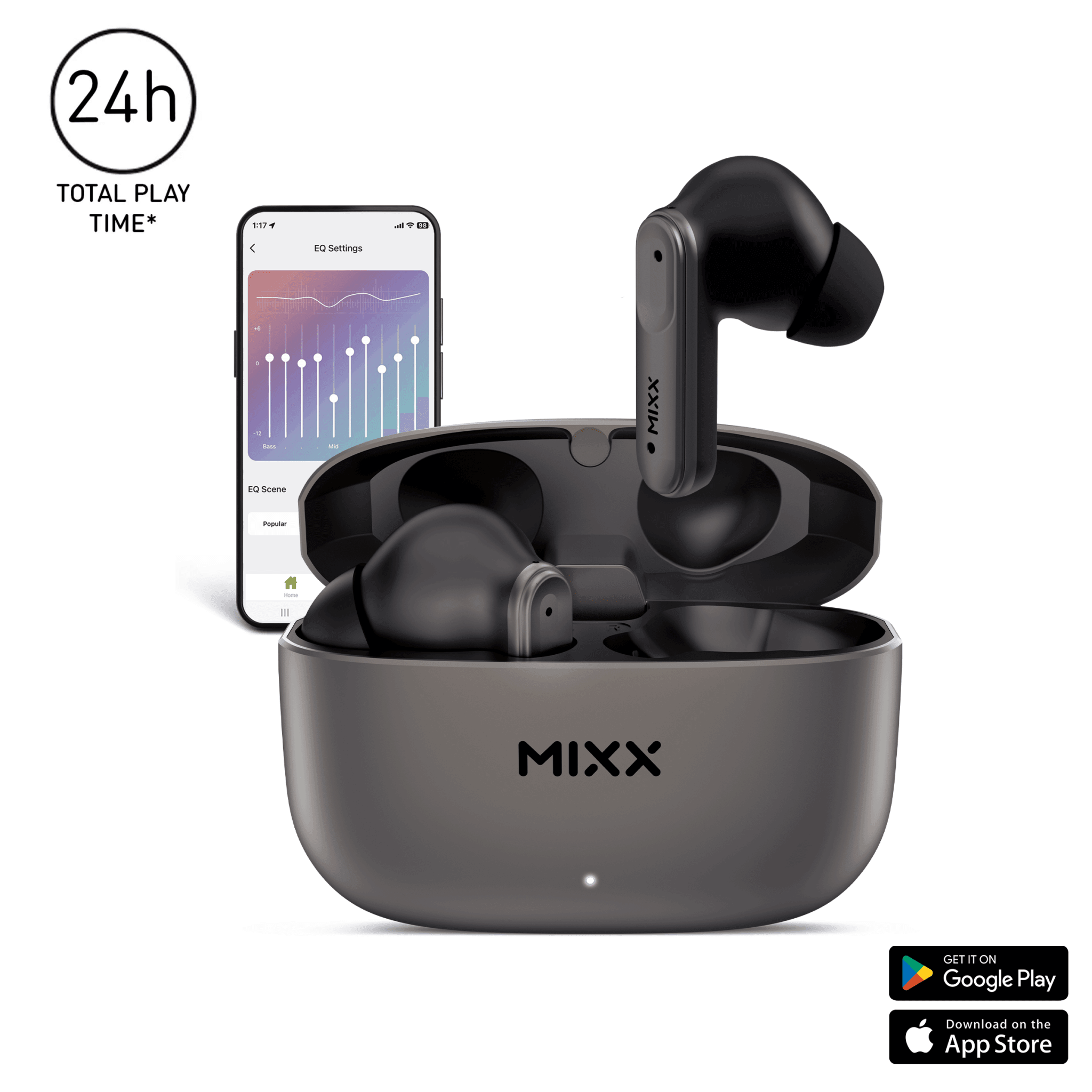 MIXX STREAMBUDS CUSTOM 3 TRUE WIRELESS EARBUDS