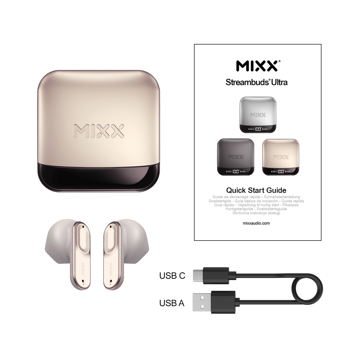 Mixx StreamBuds Ultra Hybrid True Wireless Earbuds – Mixx Audio